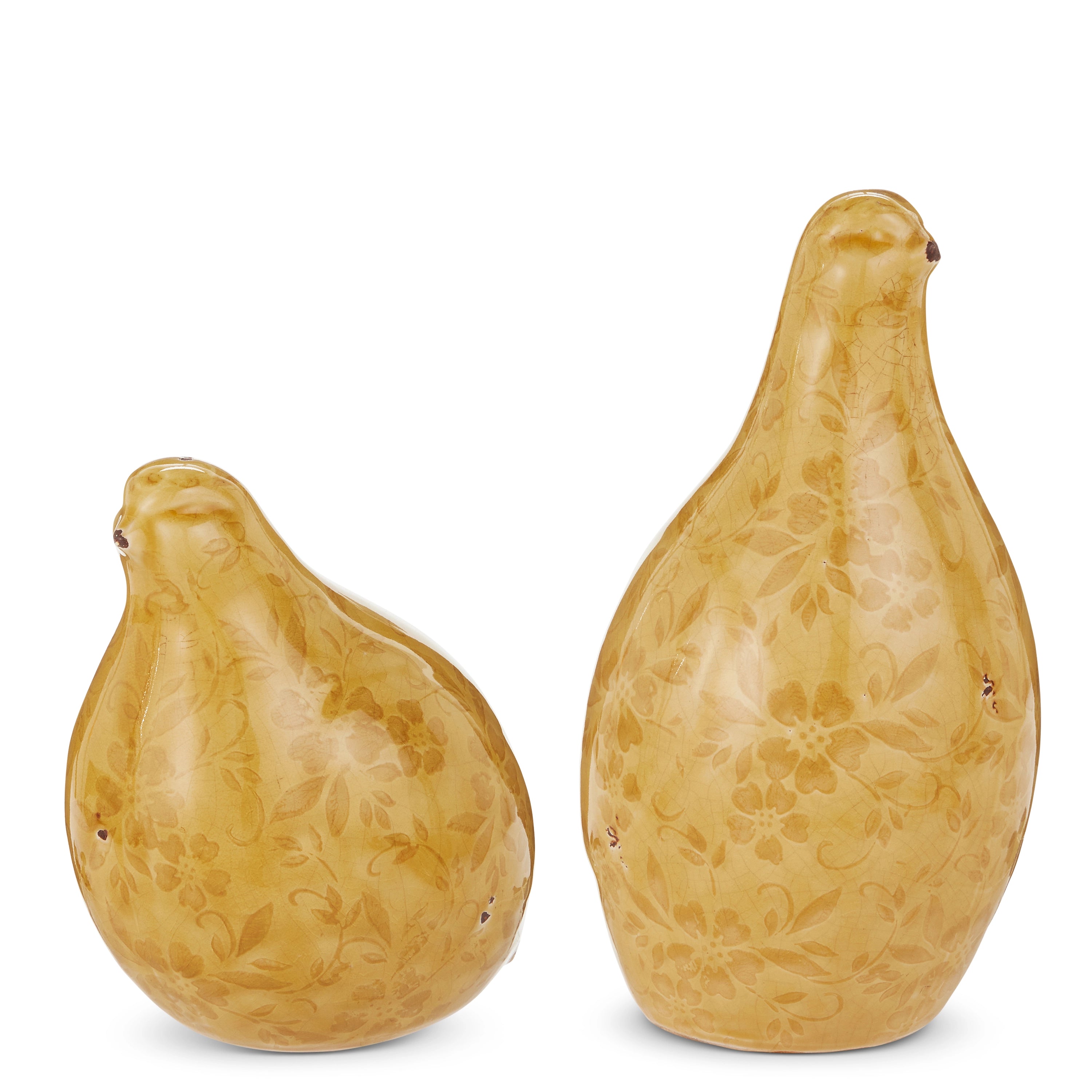 Floral Pattern Mustard Birds – Sisters Boutique & Gifts, Inc.