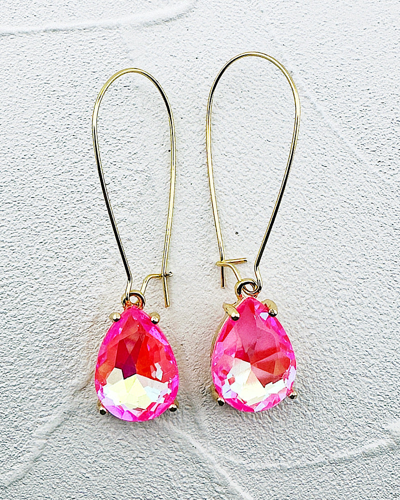 Isabel Neon Pink Teardrops – Sisters Boutique & Gifts, Inc.
